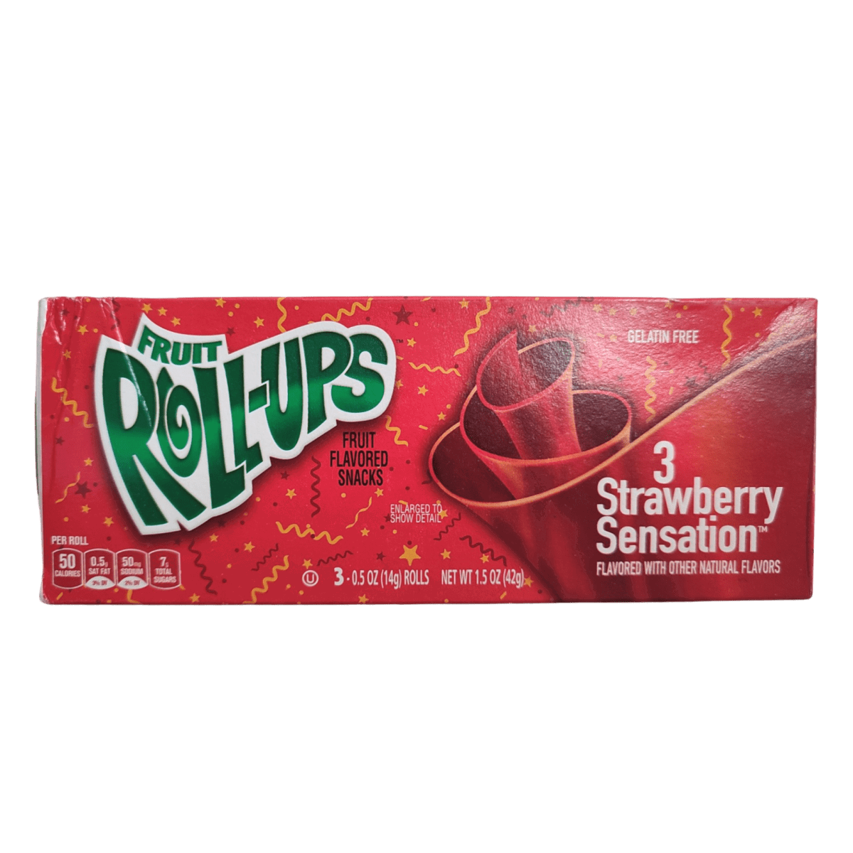 Fruit Roll-Ups Strawberry Sensation 42 g 3-Pack - Godis & Livs ...