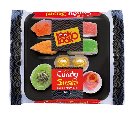 Look-O-Look Candy Sushi Mini Soft Mix 100 g - Godis & Livs - Lekochgott.se